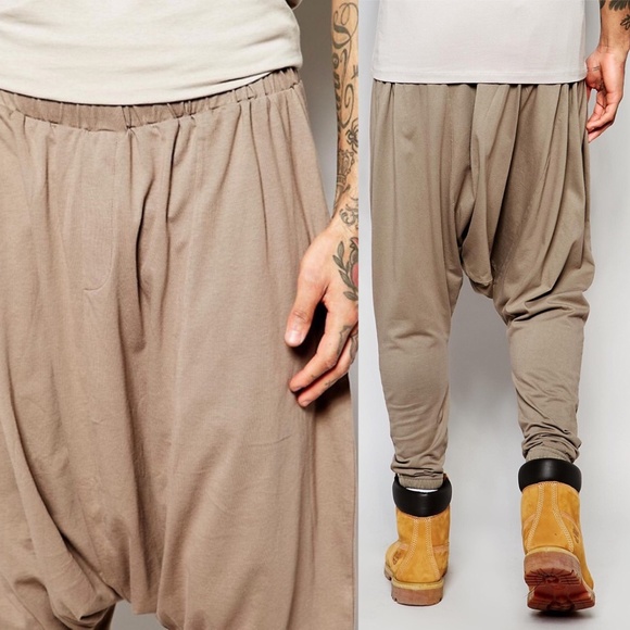 ASOS | Pants | Asos Extreme Drop Crotch Joggers Tan Super Light | Poshmark